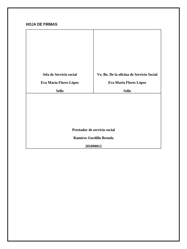 Hoja de Firmas | PDF