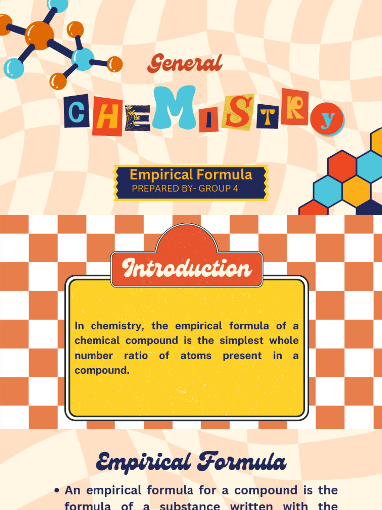 Chemistry Empirical Formula | PDF