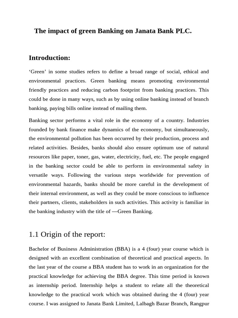 Green Banking New | PDF