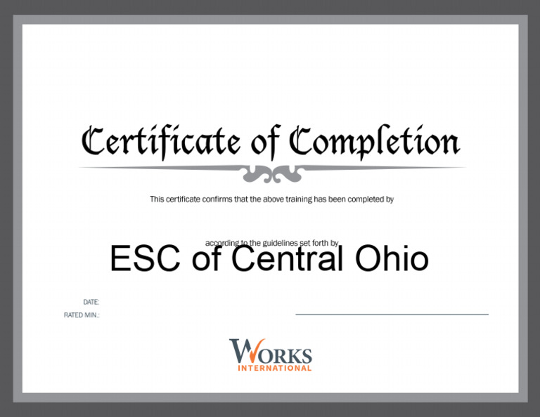 ASM Training Certificate | PDF