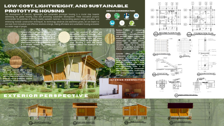 Low-Cost, Lightweight, and Sustainable Prototype Housing: Design ...