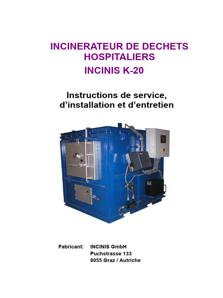 Manuel Incinerateur k20s | PDF