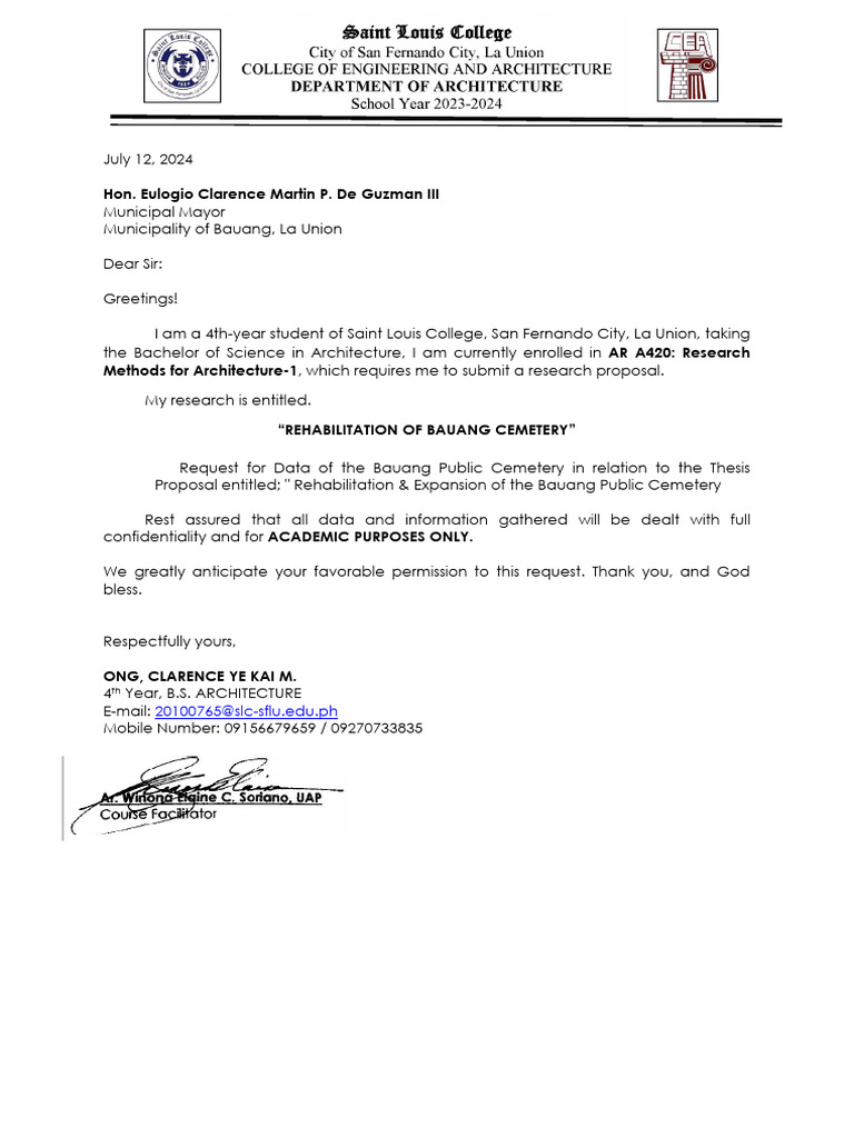 Letter | PDF