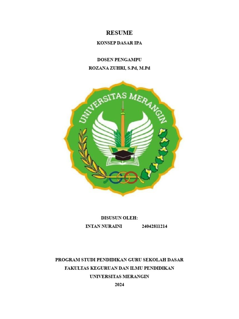 Resume Intan Nuraini | PDF