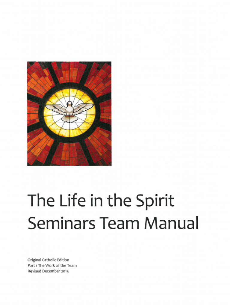 Life in The Spirit Team Manual Part 1 | PDF
