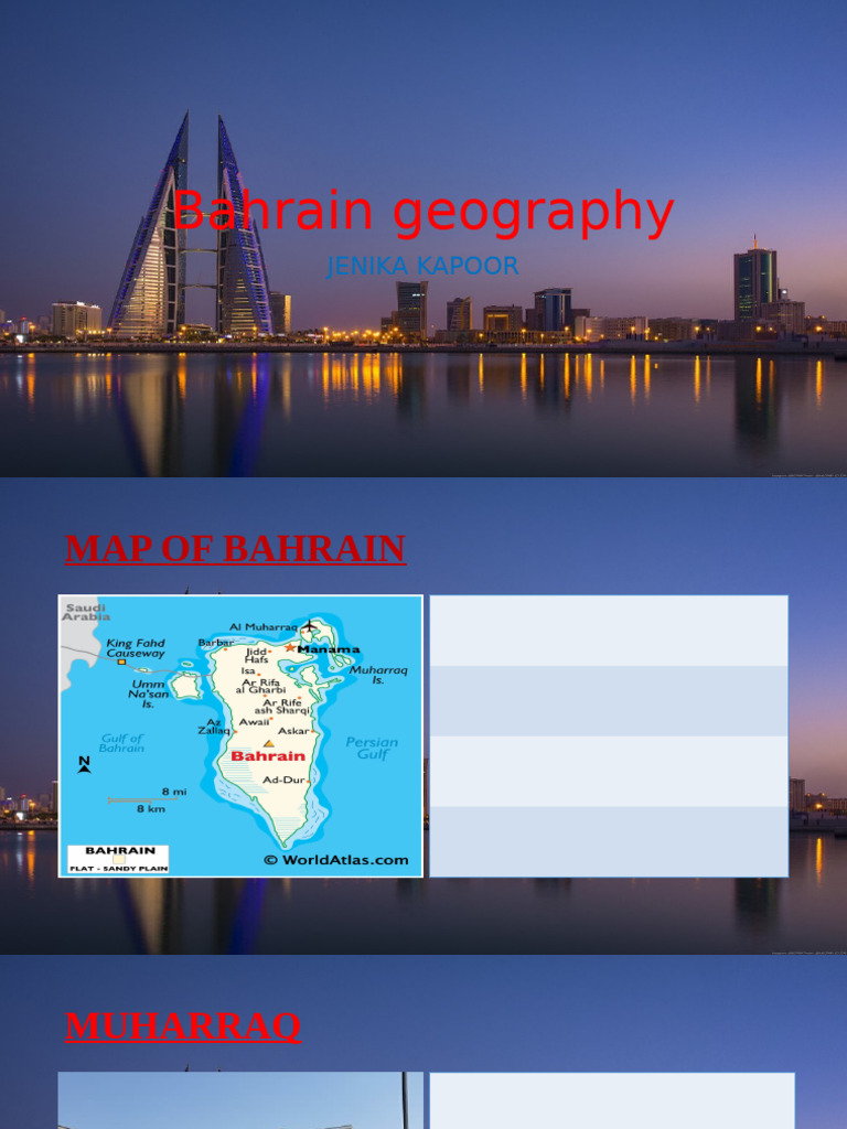 Bahrain Geography JR 3 | PDF