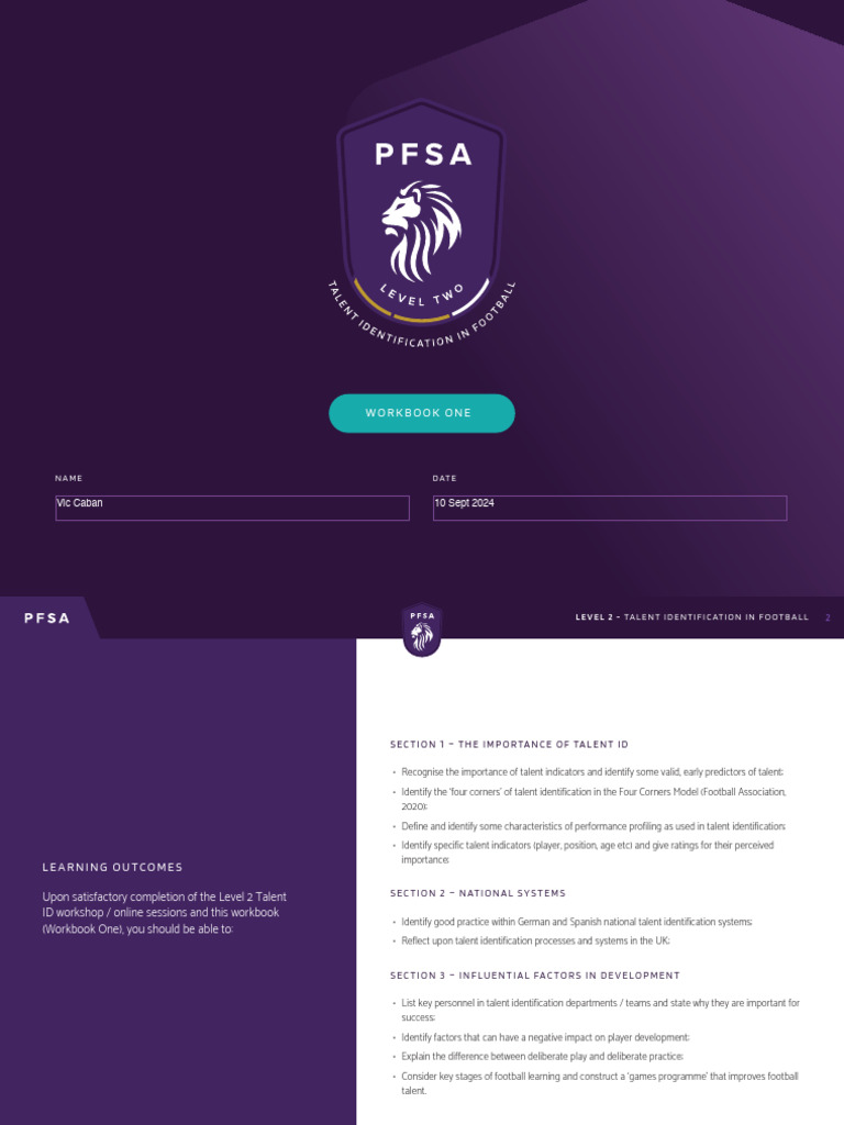 PFSA Workbook1 | PDF