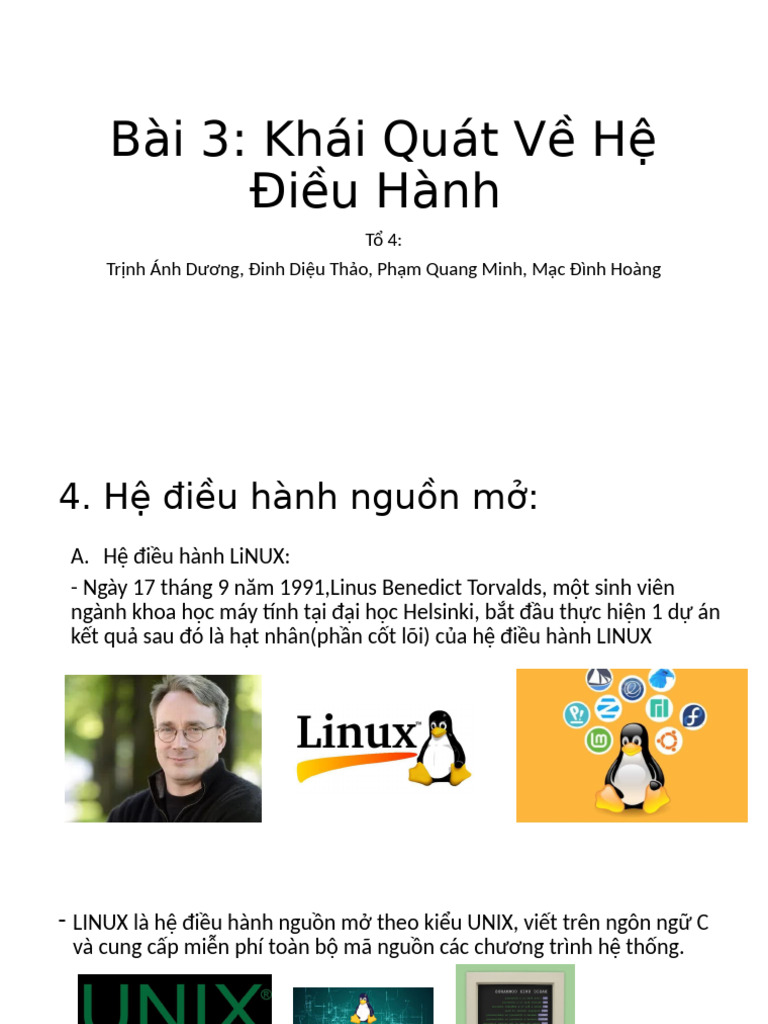 hệ điều hành LINUX | PDF