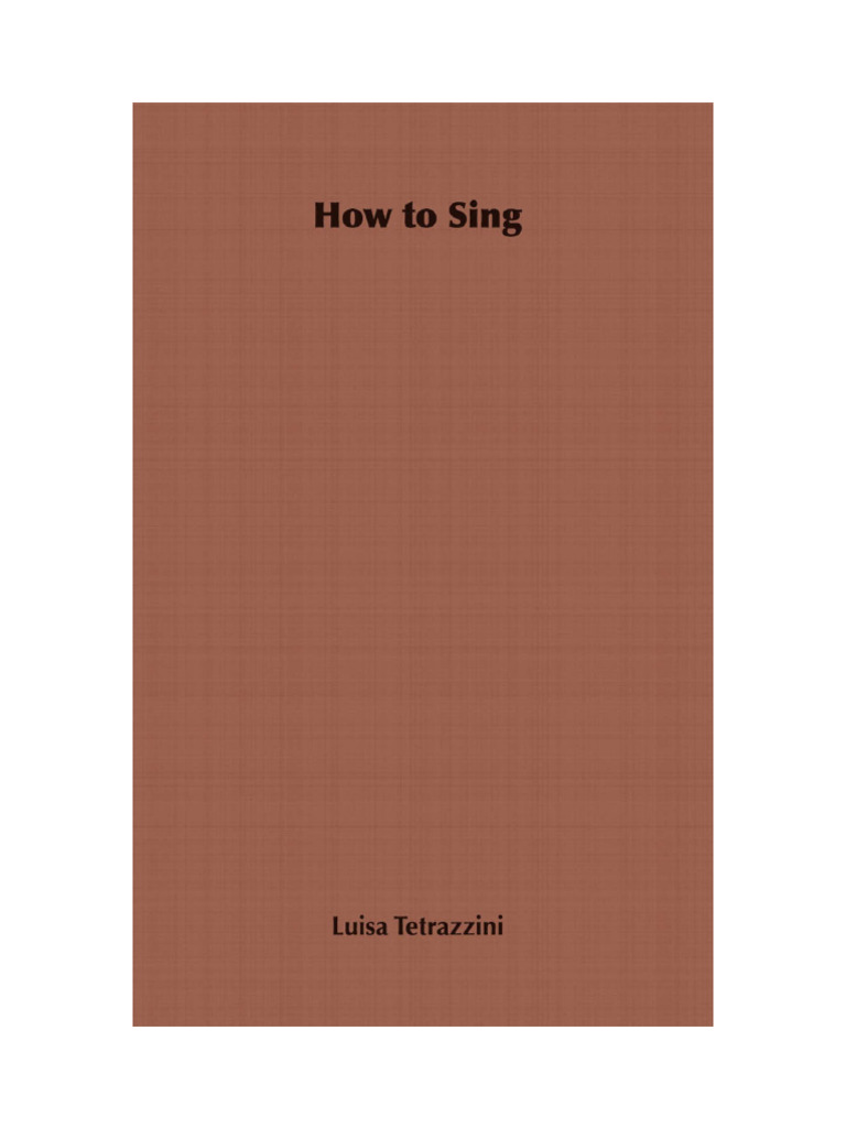 How To Sing | PDF