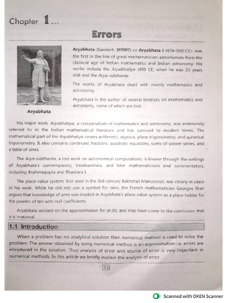 Numerical Analysis Class Notes Pdf