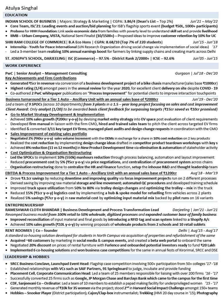 Atulya Singhal-Contract Letter | PDF | Sales | Business