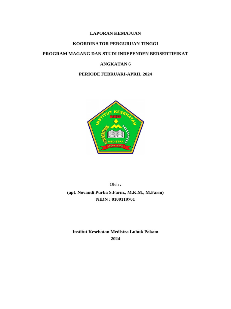 Laporan Msib Angkatan 6 FKM | PDF | Career & Growth