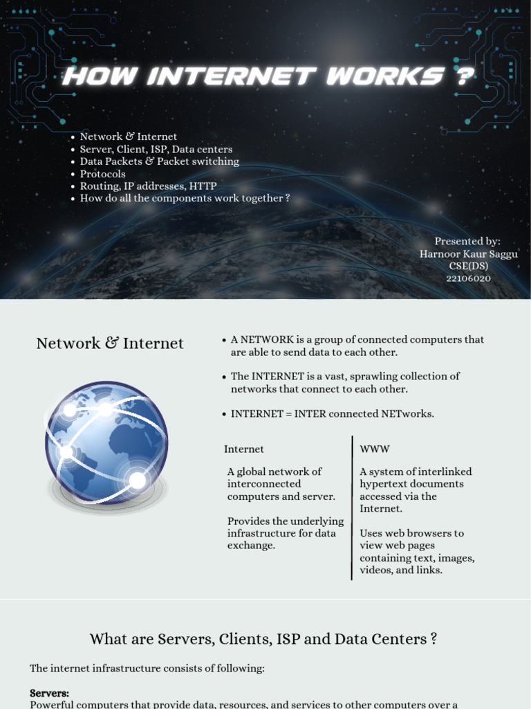 How Internet Works Pdf Computer Network Technology Engineering