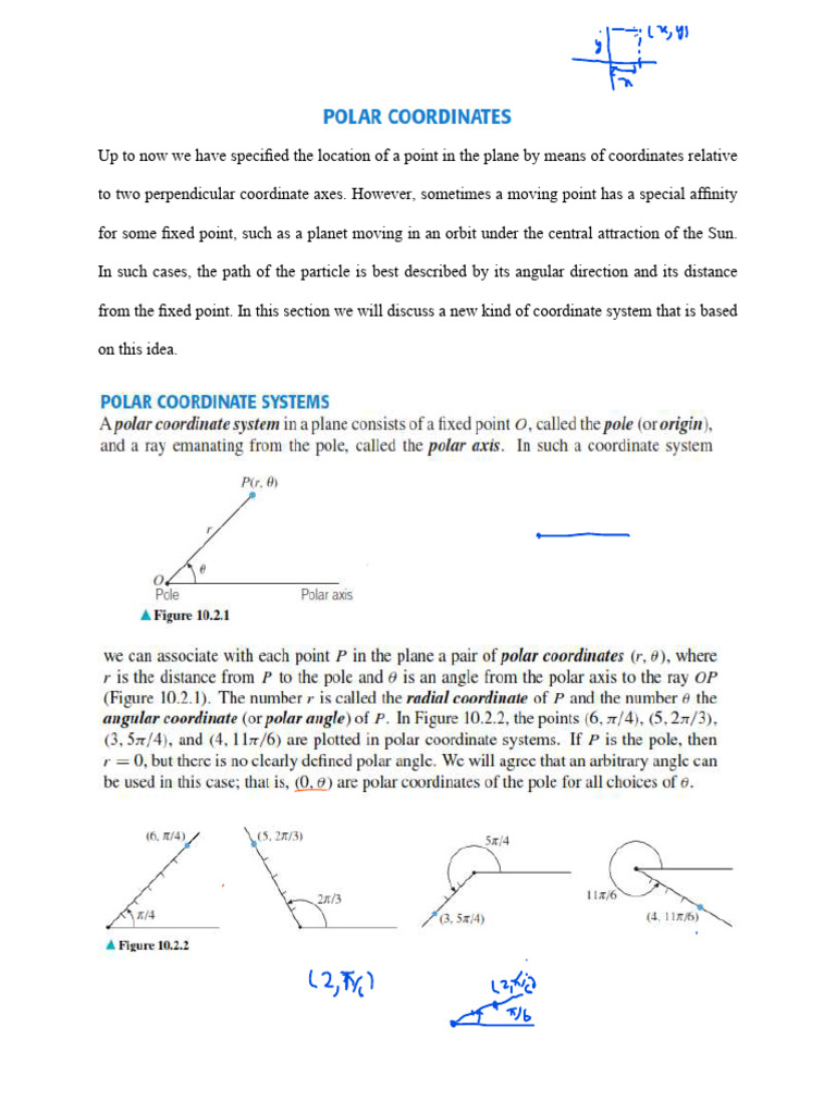 Lecture#2 Polar Coordinates | PDF