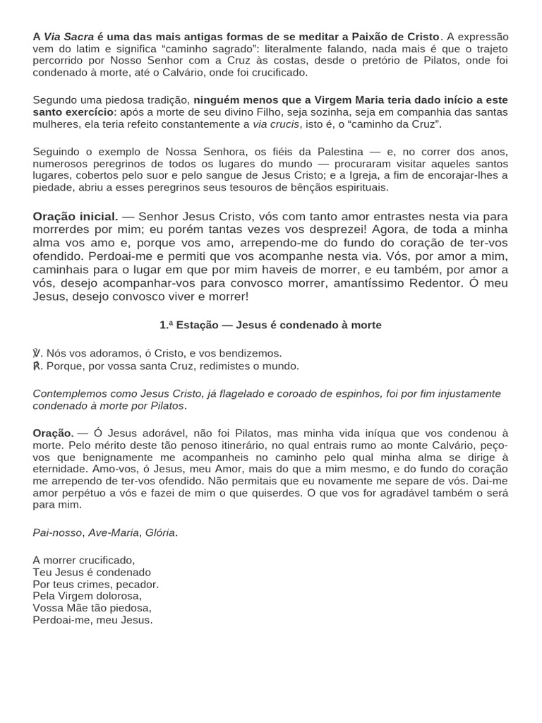 Via Sacra de Santo Afonso Maria de Ligorio | PDF