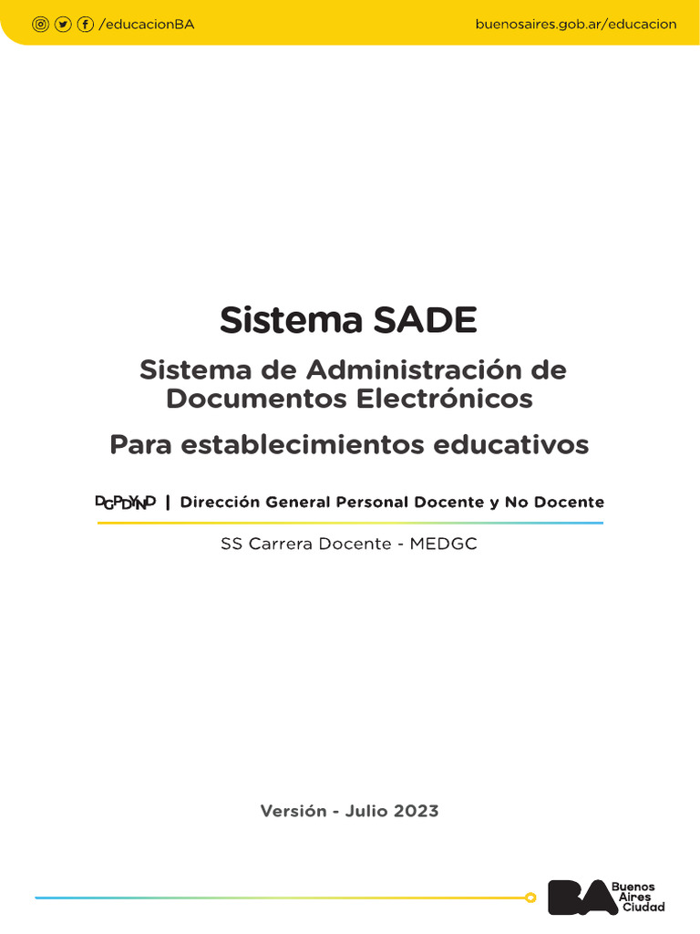 SADE - Julio 2023 | PDF