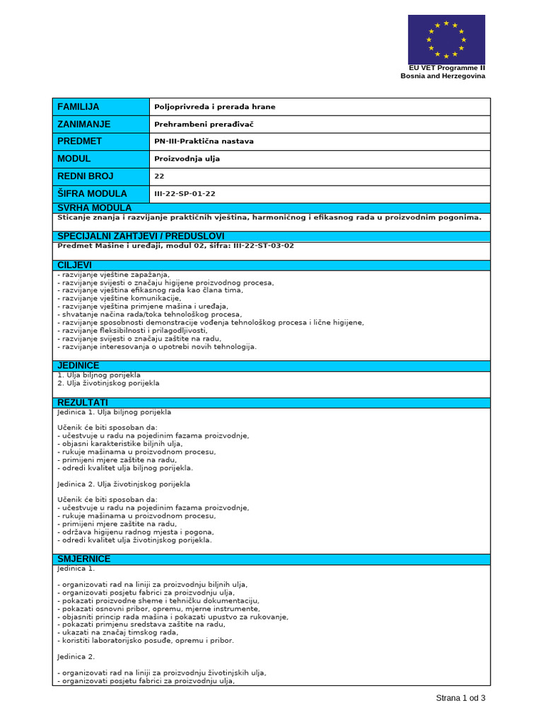 4 Proizvodnja Ulja | PDF