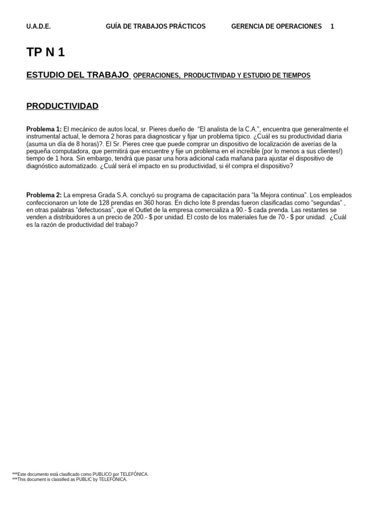 GUIA - TP - N - 1 - Productividad | PDF