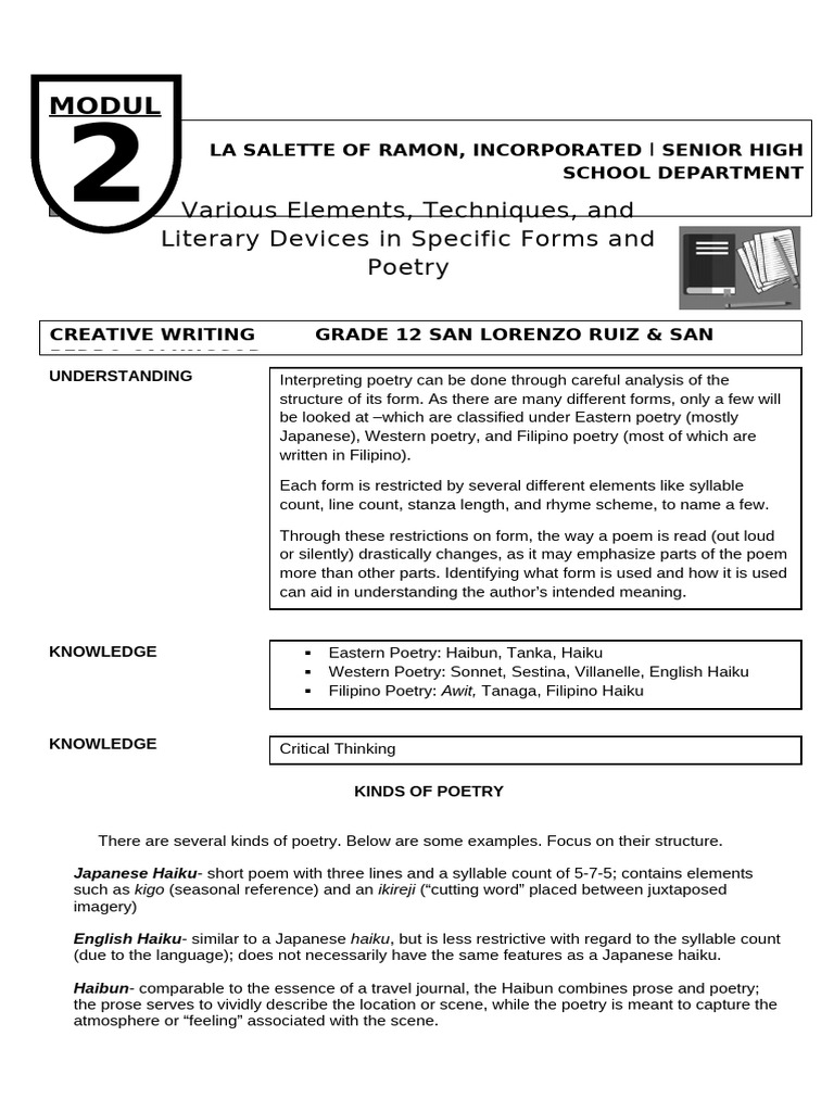 Creative Writing 2 | PDF