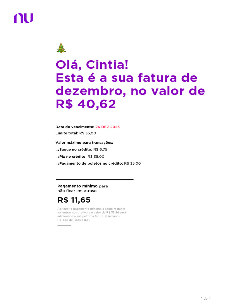 Nubank - 2023 12 26 | PDF