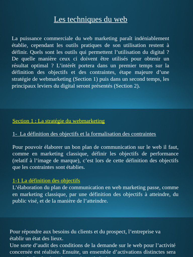 Les Techniques Du Web | PDF