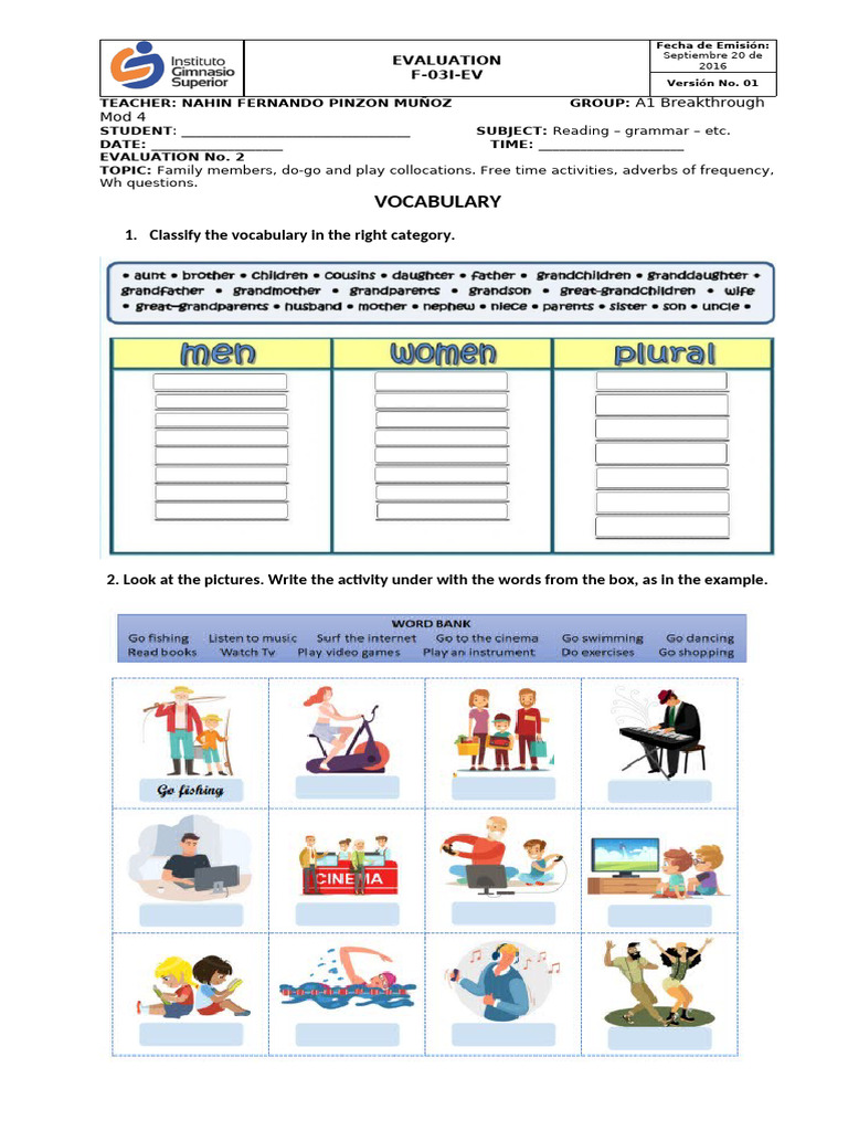 FINAL TEST Mod 2 A1 | PDF