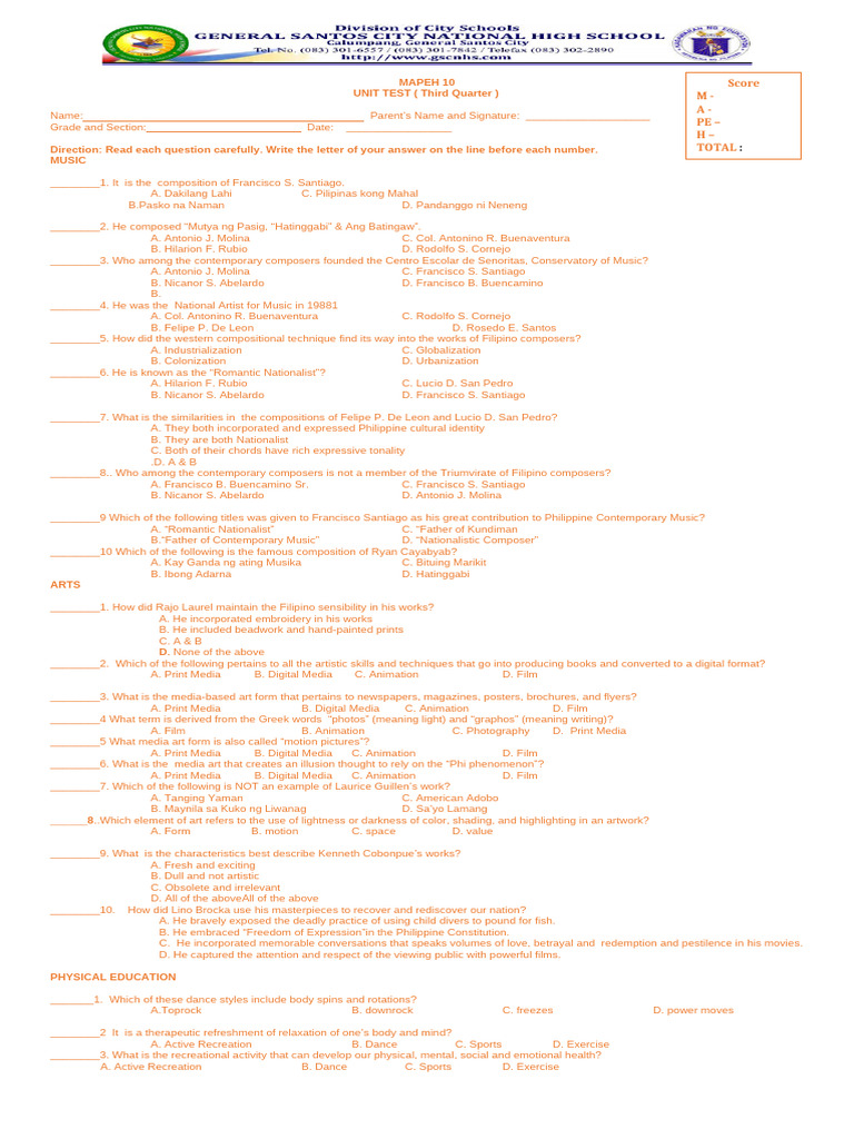 Q3-Exam-unit | PDF