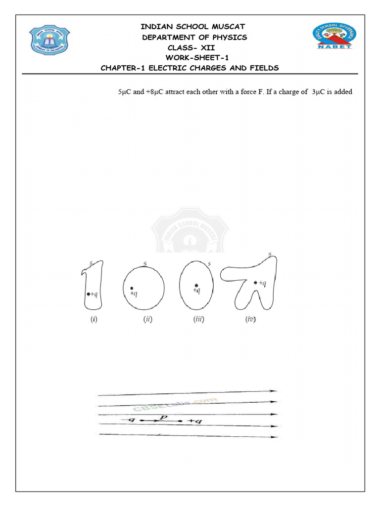 Class-12 - Ism Worksheet 2024-25 - One Hour - Phy | PDF | Inductance ...