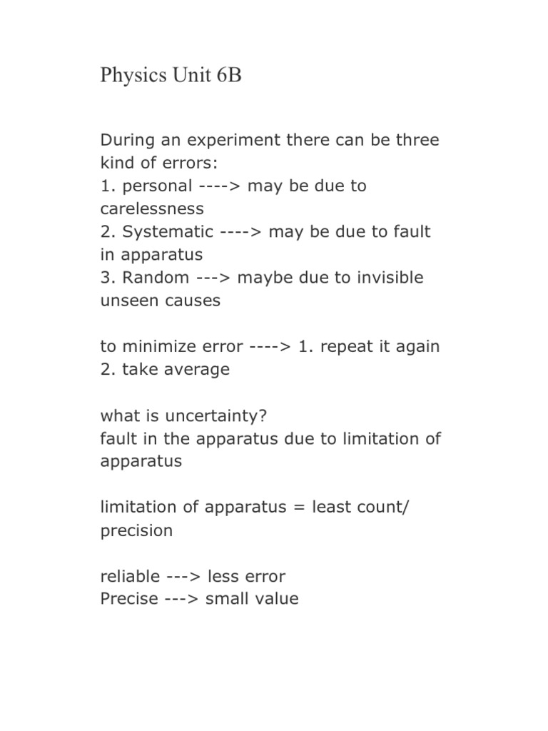 Physics Unit 6B | PDF