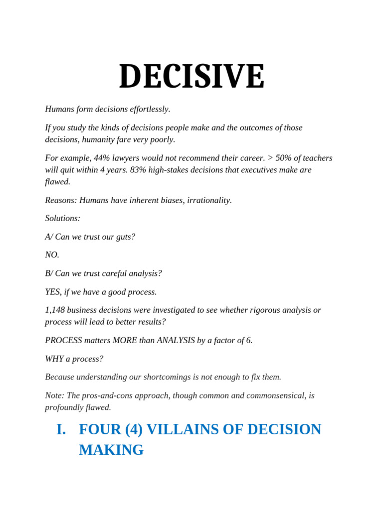 DECISIVE | PDF