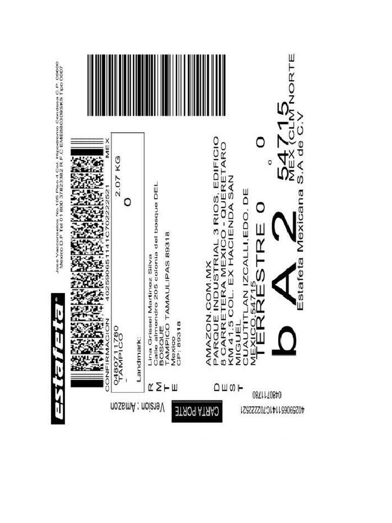 Estafeta Paquete | PDF