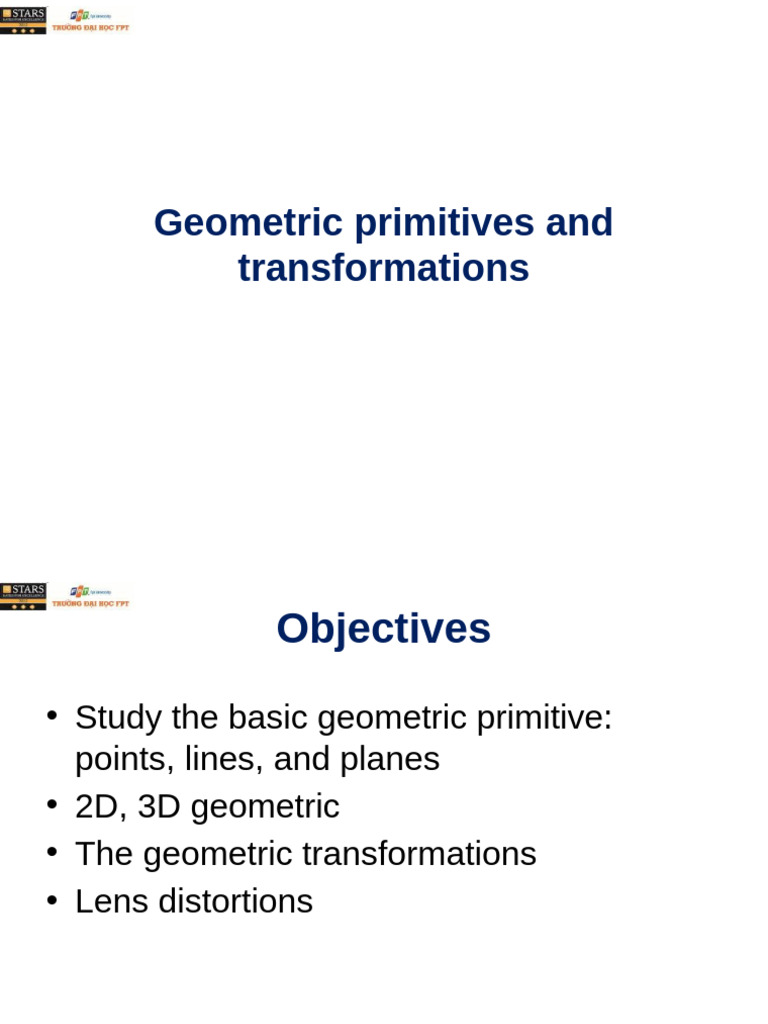 2 Geometric Primitives and Transformations | PDF