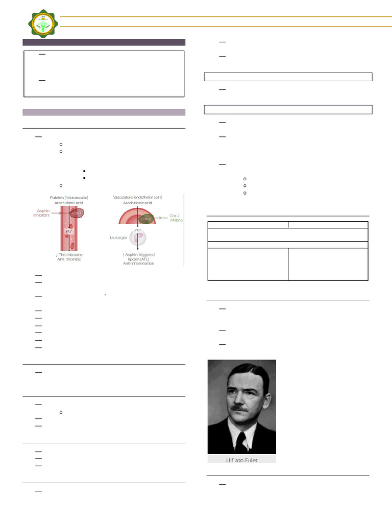 (NCM 106) 3 Anti-Inflammatory Drugs | PDF