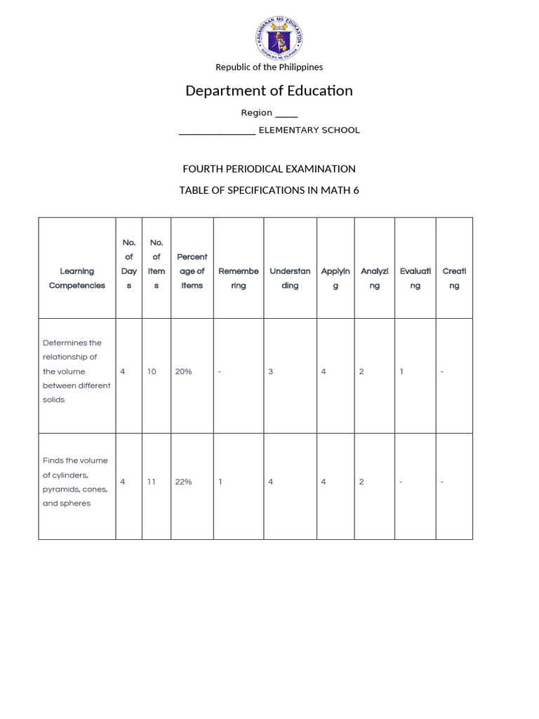 Q4 Math 6 | PDF
