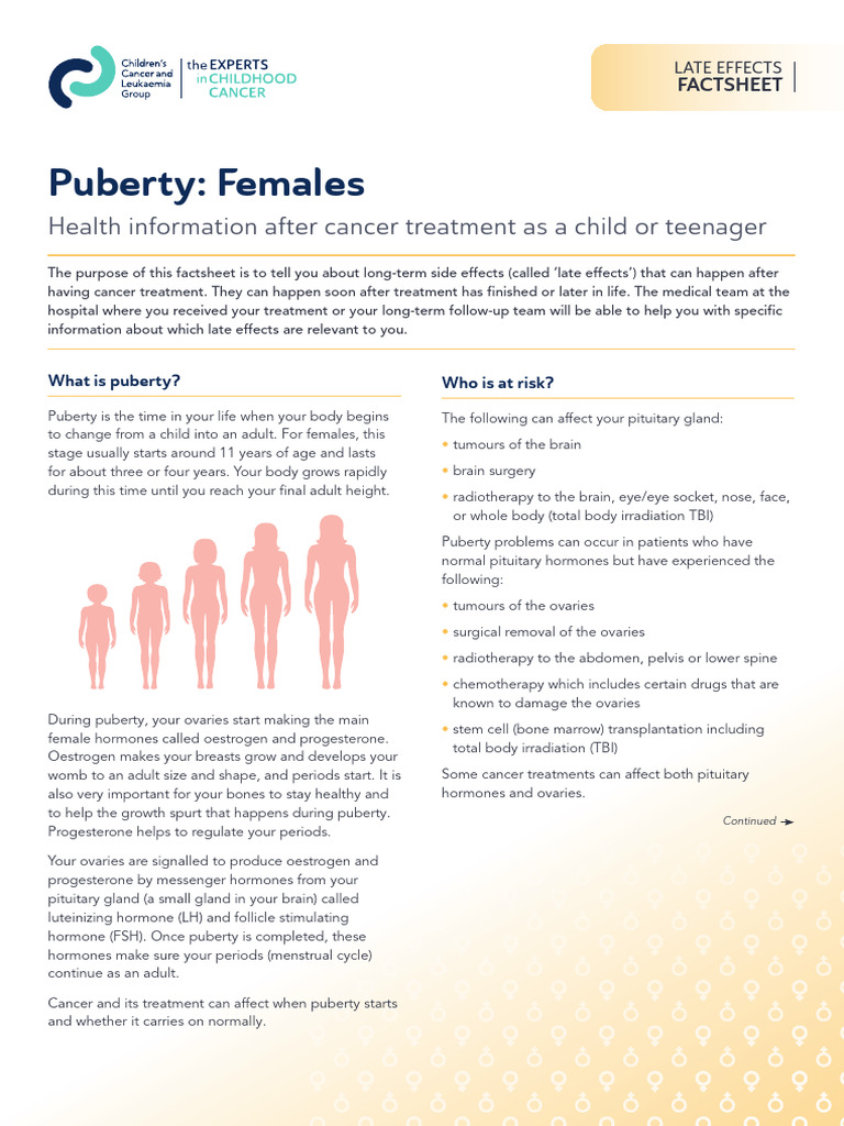 Puberty Females Late Effects Factsheet Web Pdf