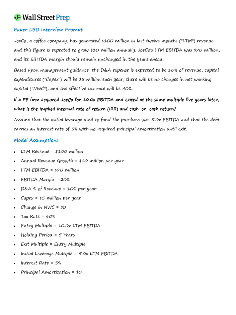 WSP-Paper-LBO-Interview-Prompt | PDF