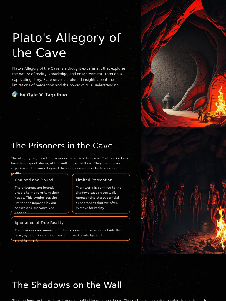 Platos Allegory of The Cave | PDF