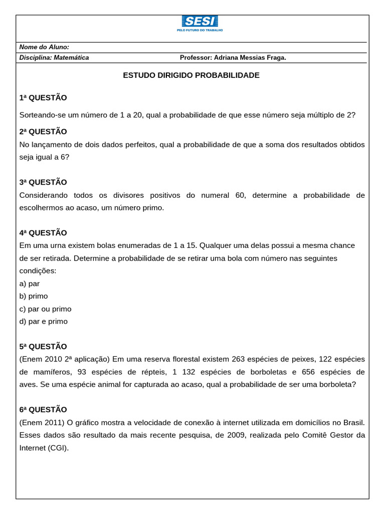 Probabilidade-1 | PDF