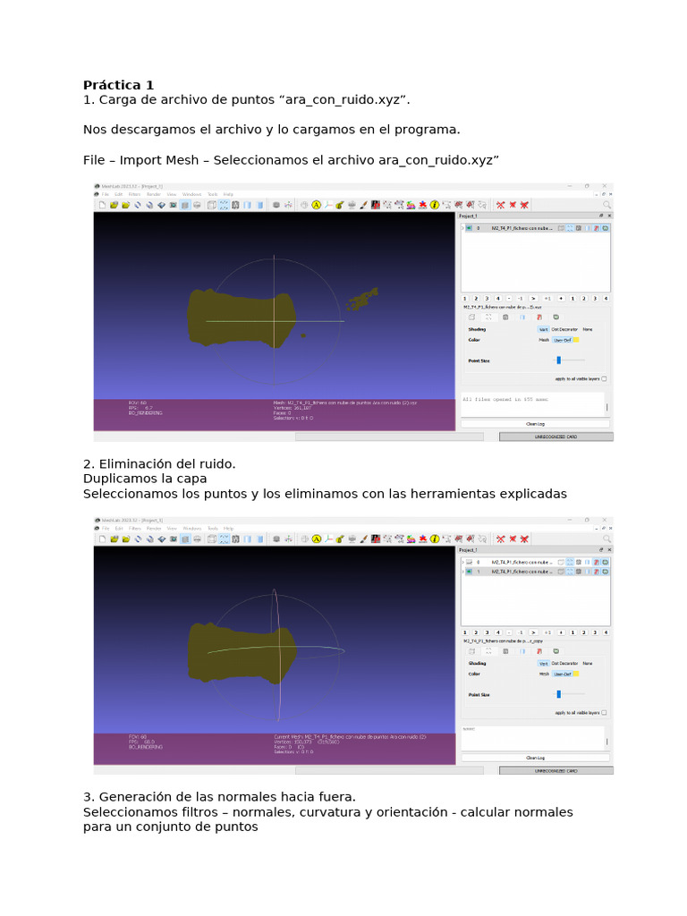 Practica Meshlab Pilar | PDF