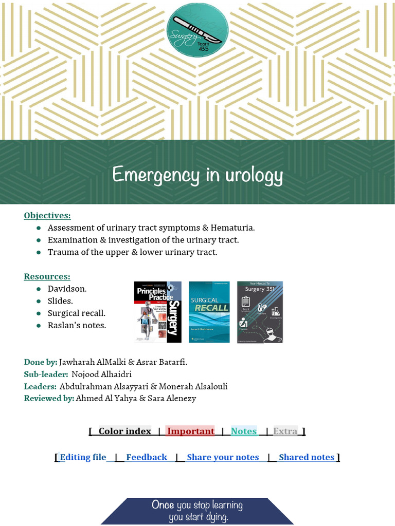 0 - 1&2-Emergency in Urology | PDF