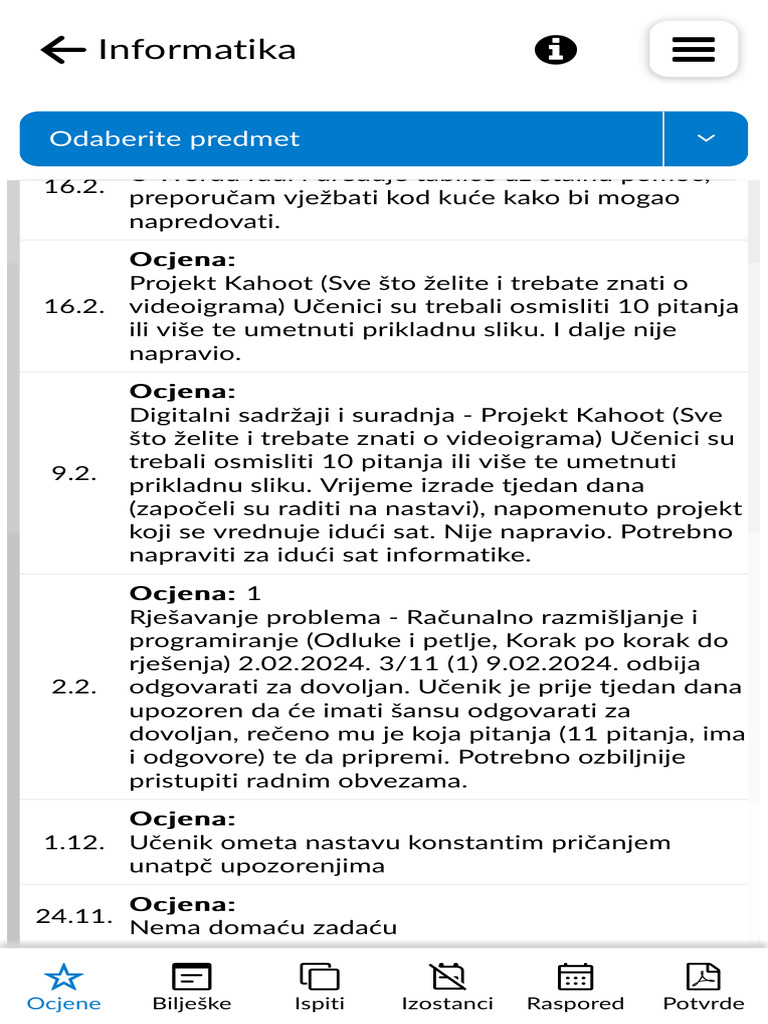 e-Dnevnik za učenike i roditelje 2 | PDF