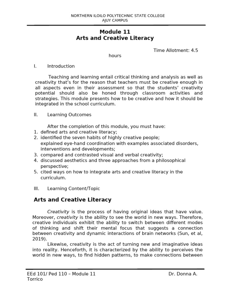 Module 11 BENLAC | PDF