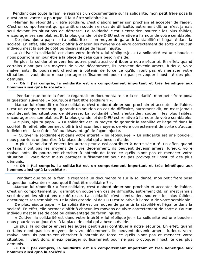 La Solidarité | PDF