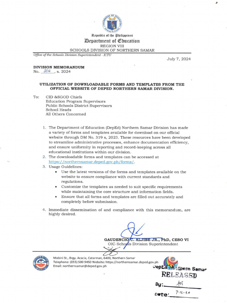 DM - 203 - S - 2024-Downloadable Forms | PDF