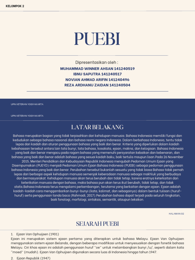 Puebi Kelompok 2 | PDF