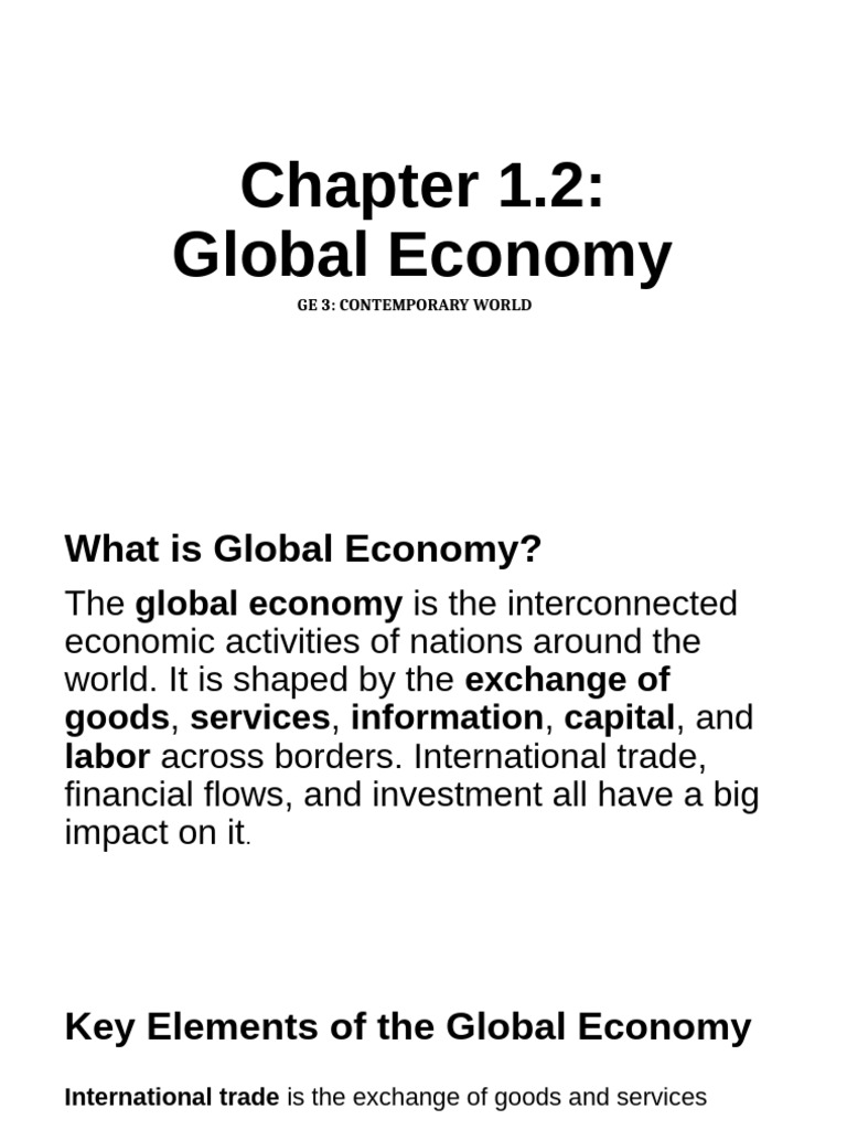 Chapter 2 Global Economy | PDF