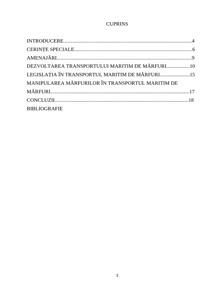 Transportul maritim de marfuri | PDF