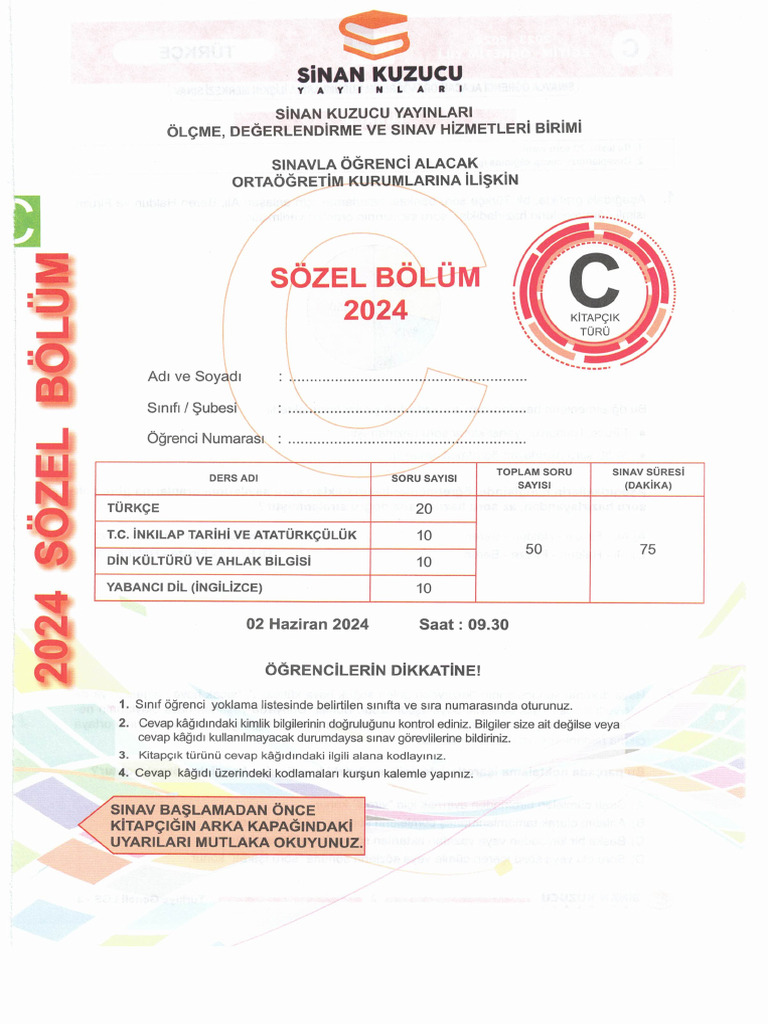 Si̇nan Kuzucu-3-Sözel - 000097 | PDF