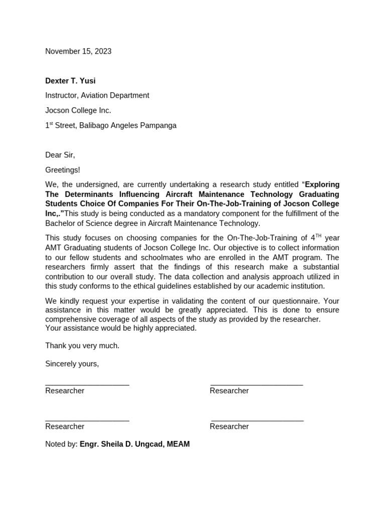 Letter-of-Validation | PDF