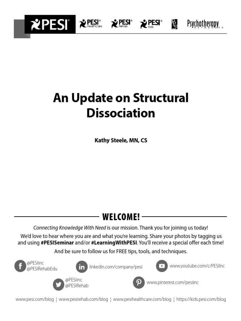 Manual Structural Dissociation | PDF